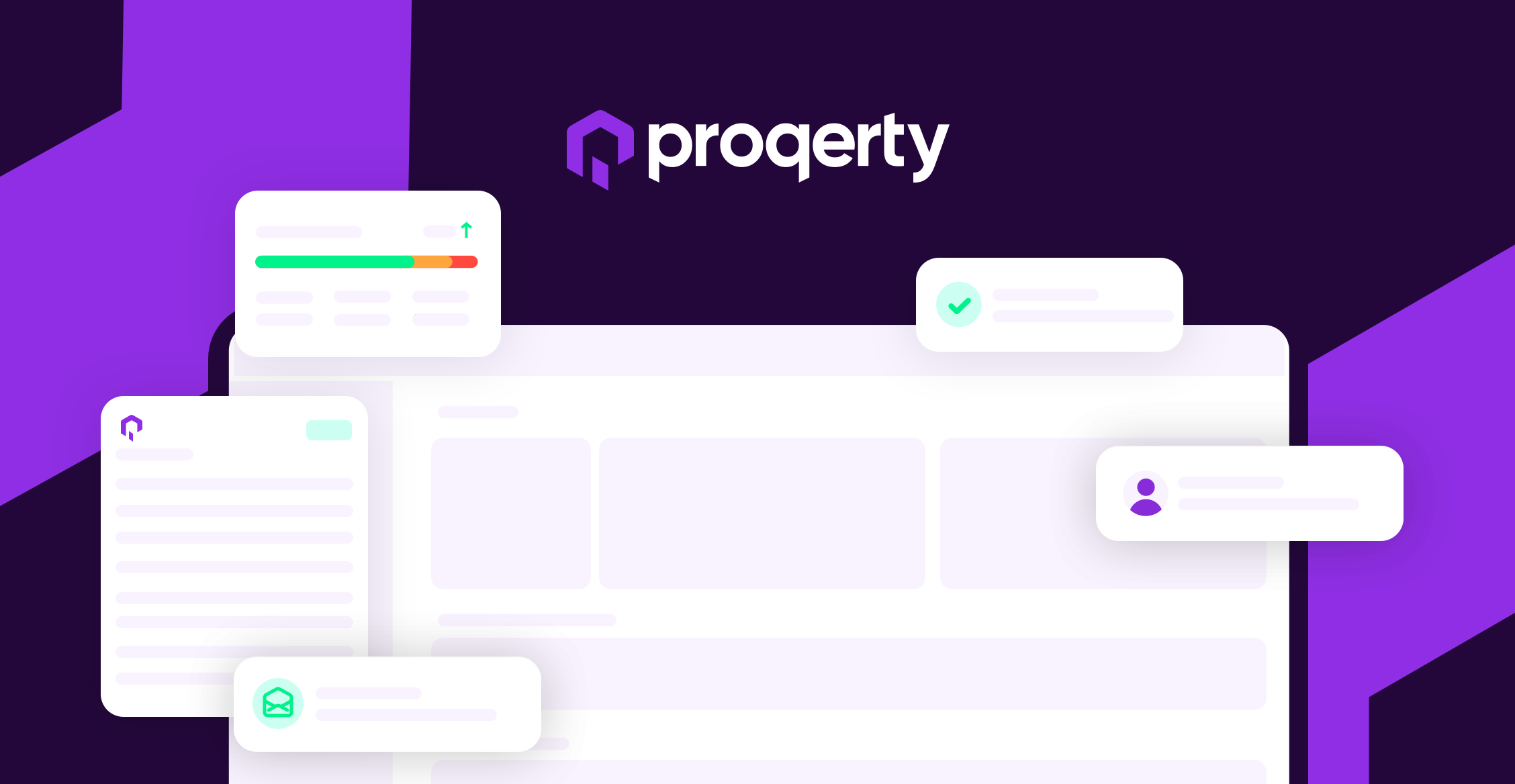 Übersicht auf einem leistungsstarken Dashboard | Proqerty